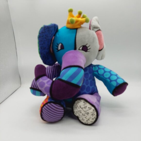 Enesco | Toys | Britto Popplush Jasper Elephant Multicolored Textured ...